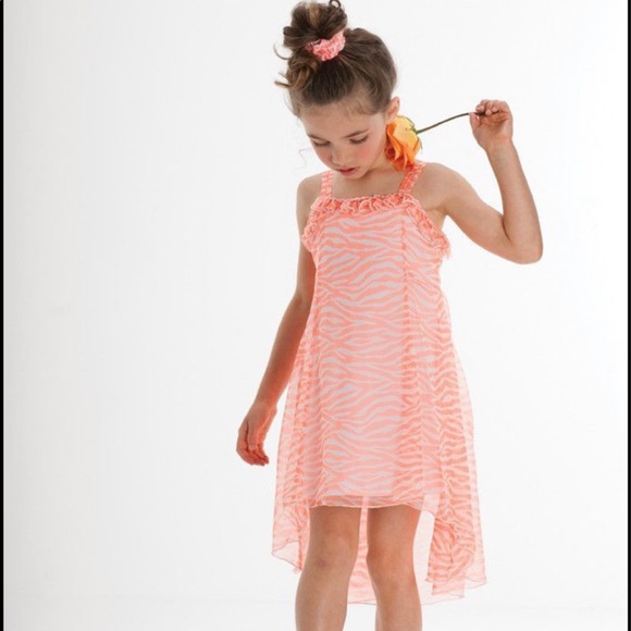 Kate Mack | Dresses | Kate Mack Coral Tahitian Sunset Chiffon Dress ...